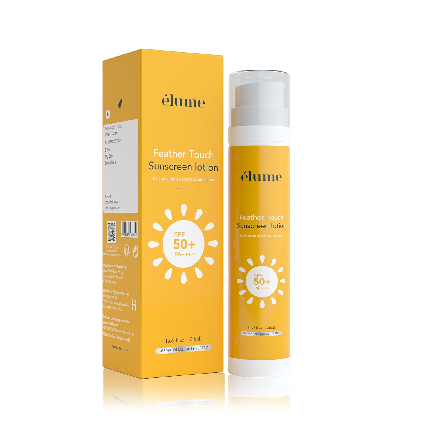 Elume Feather Touch Sunscreen Lotion- 50 Ml | Jeevee
