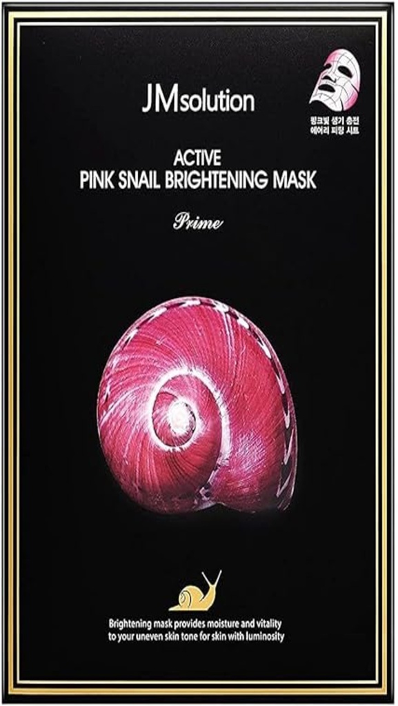 Jmsolution Active Pink Snail Brightening Mask Prime- 10 Sheets | Jeevee