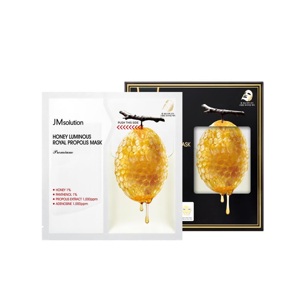 Jmsolution Honey Luminous Royal Propolis Mask Premium- 5 Sheets | Jeevee