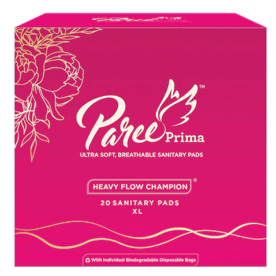 Prima Paree Ultra Soft Breathable Sanitary Pads Xl - 20 Pads | Jeevee