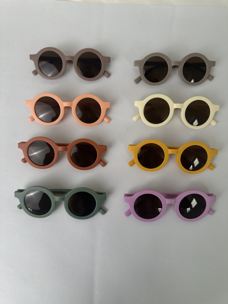 Little Fashionista Kids Round Sun Shades (stone Grey) | Jeevee