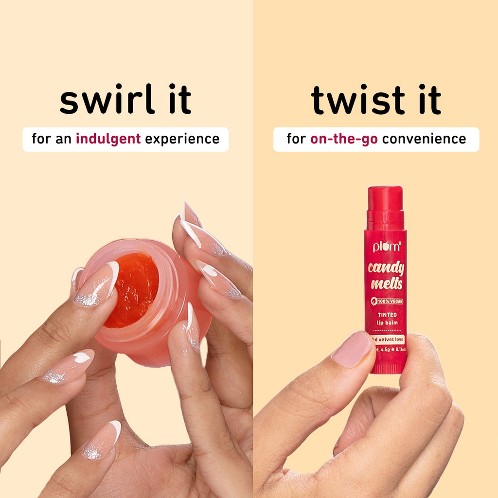 Plum Candy Melts Red Velvet Love Tinted Lip Balm | Jeevee