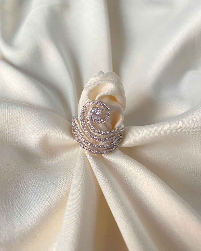 Salt Rhinestone Swan Ring | Jeevee