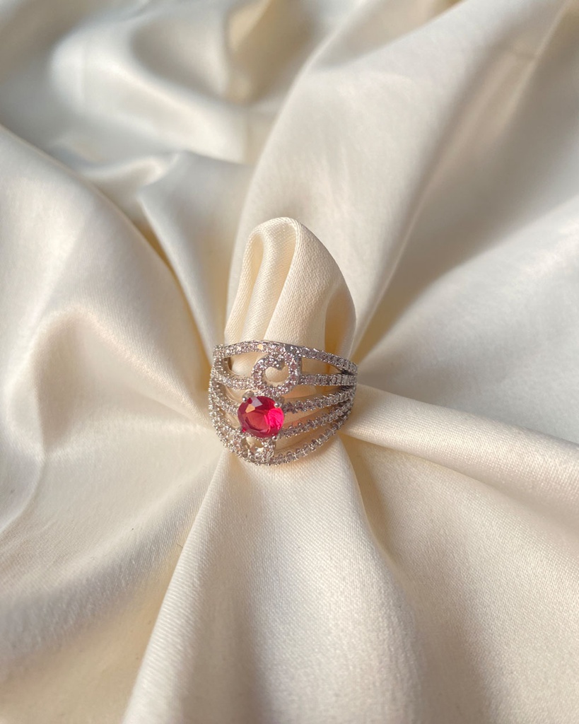 Salt Ruby Diamond Ring | Jeevee