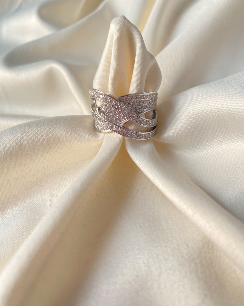 Salt Cross Rhinestone Ring | Jeevee