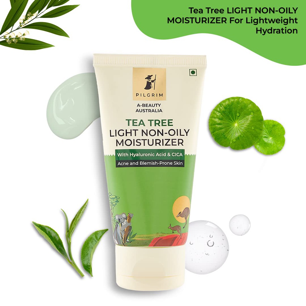 Pilgrim Tea Tree Light Non-oily Moisturizer - 80g | Jeevee