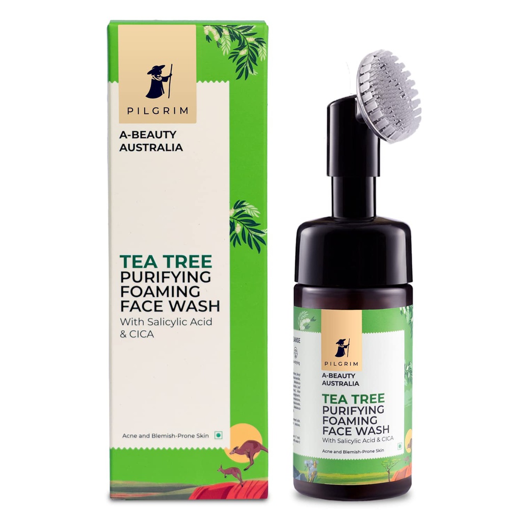 Pilgrim Tea Tree Purifying Foaming Face Wash - 120ml | Jeevee