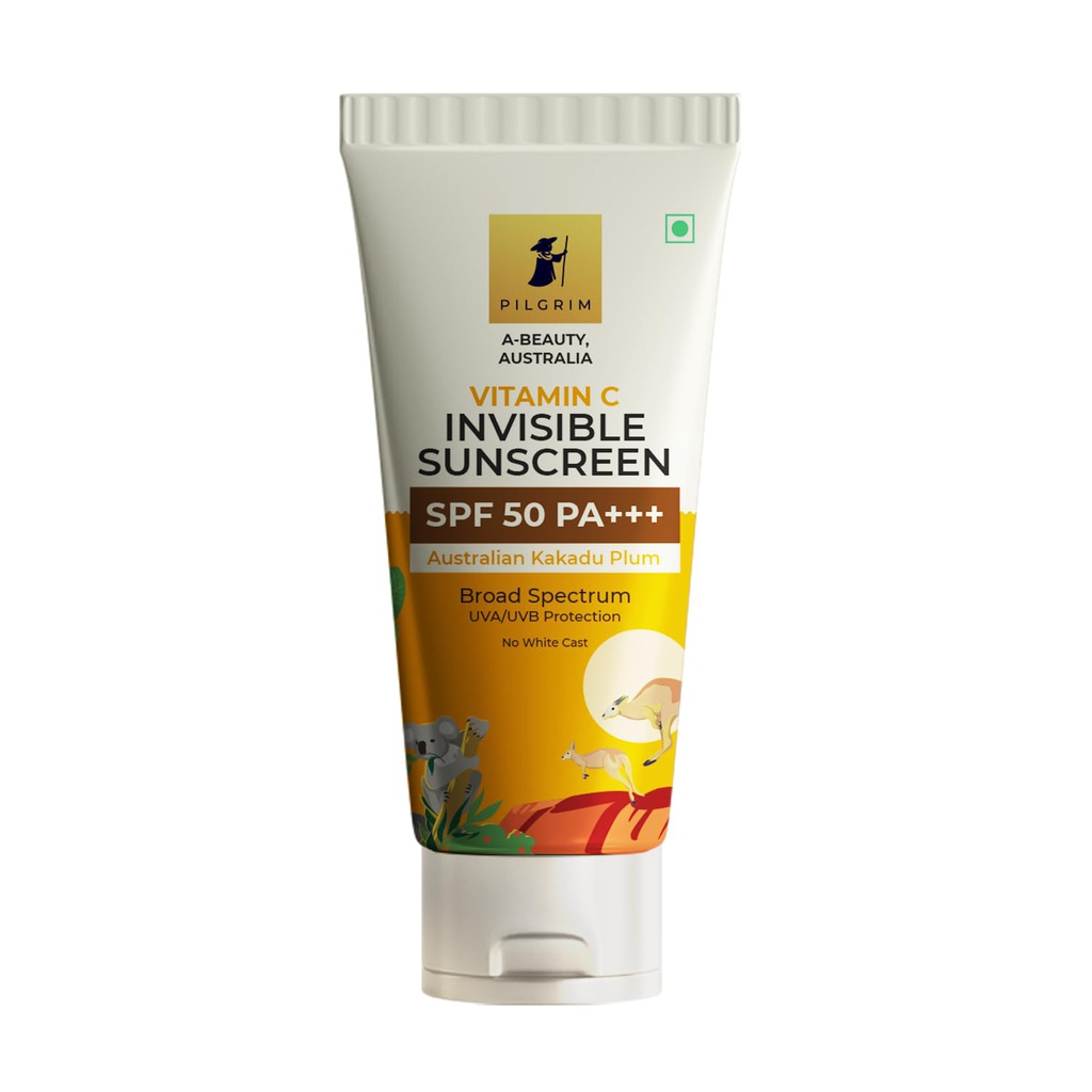 Pilgrim Vitamin C Invisible Sunscreen Spf 50 Pa - 45ml | Jeevee
