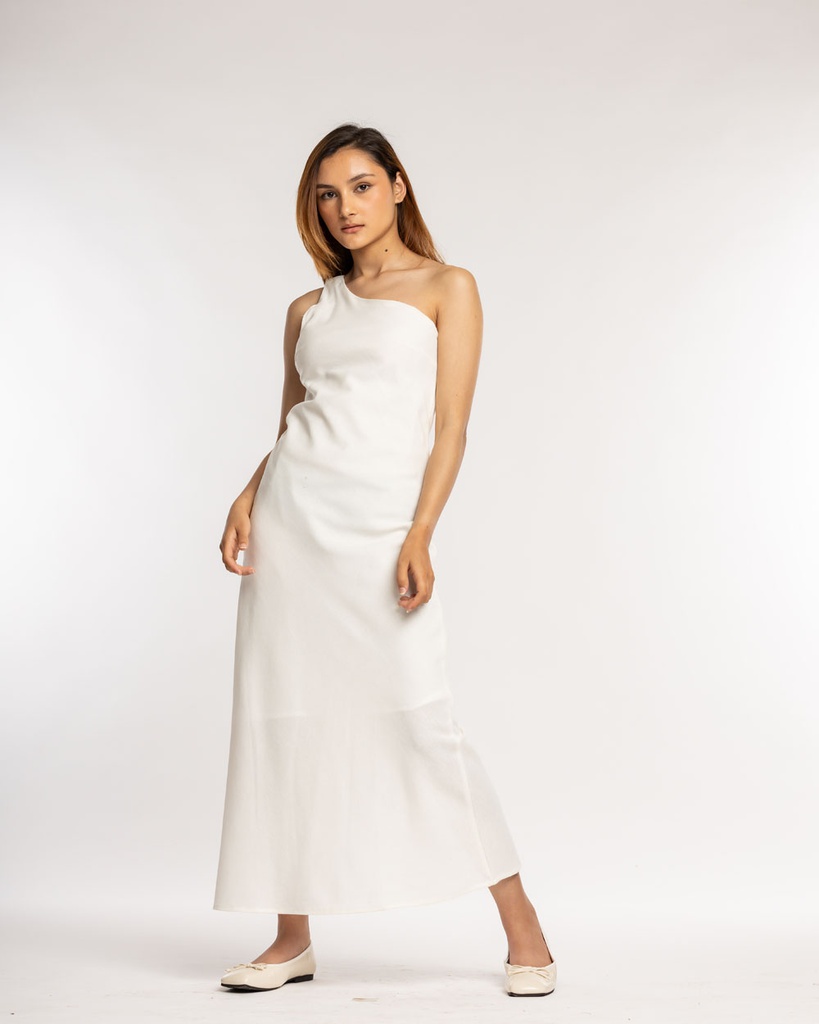 Salt One Shoulder Maxi Dress (m) | Jeevee