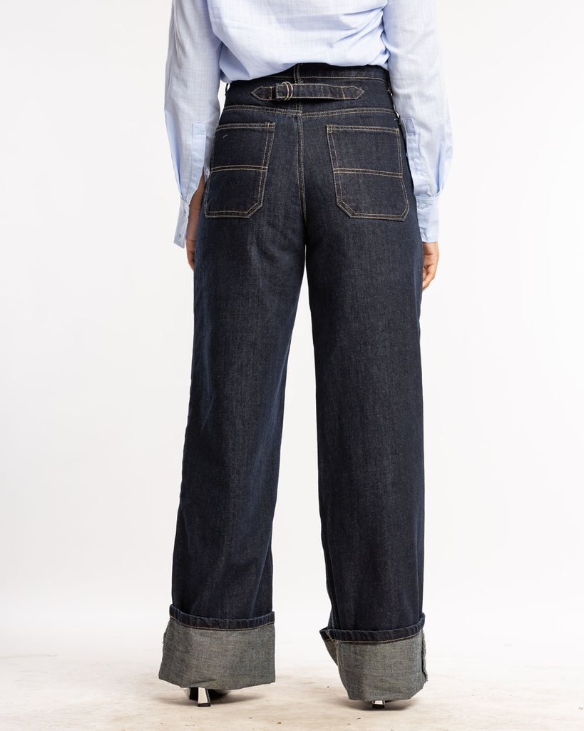 Salt Wide Leg Cuffed Jeans (m) | Jeevee