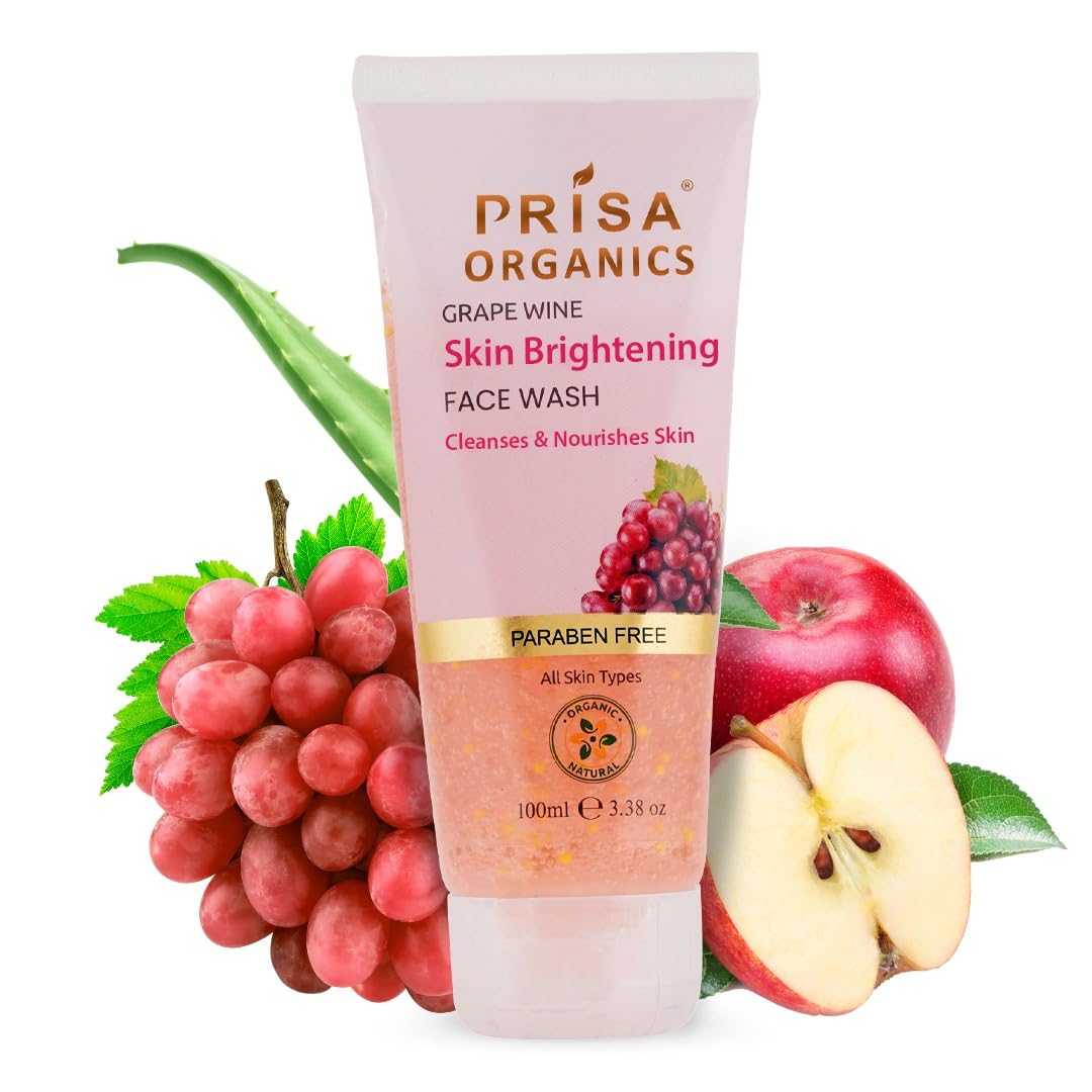 Prisa Grape Wine Skin Brightenng Face Wash - 100ml | Jeevee