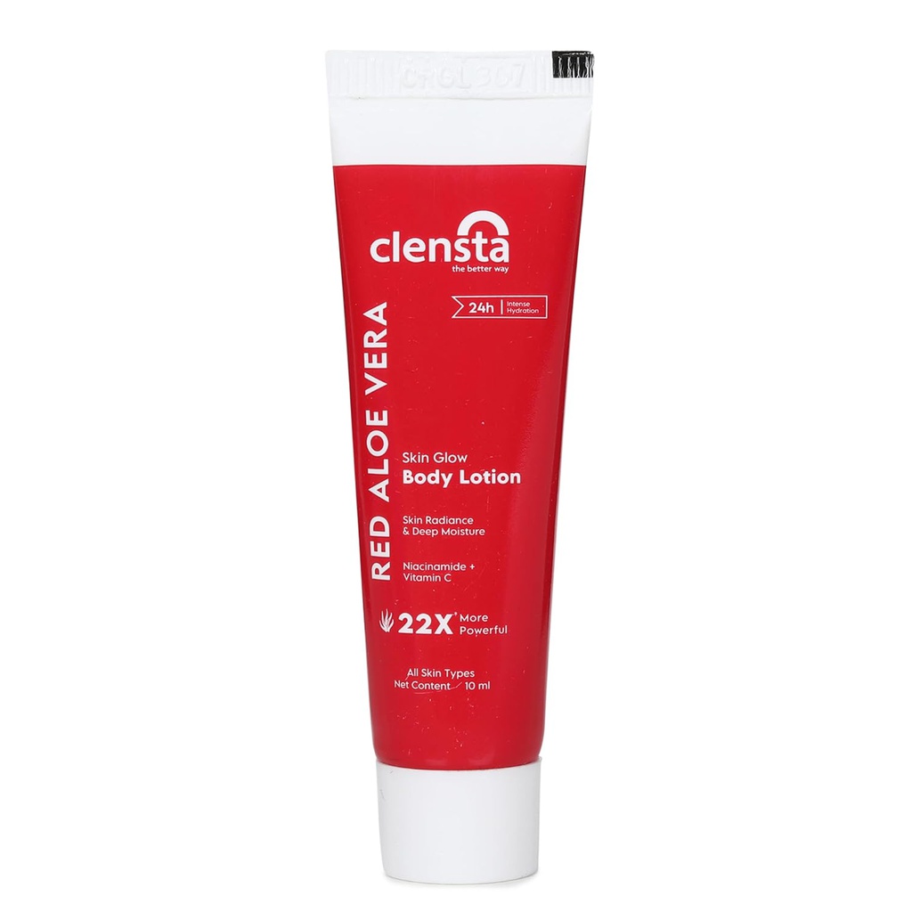 Clensta Red Aloe Vera Skin Glow Body Lotion (10 Ml) | Jeevee