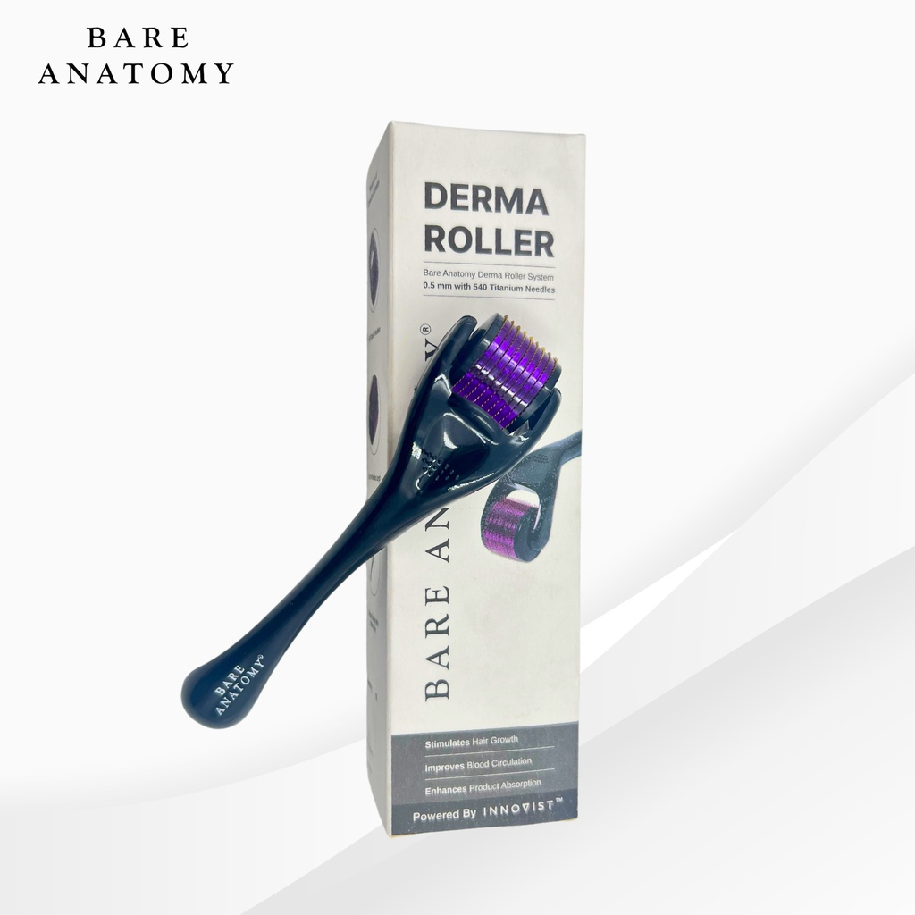 Bare Anatomy Derma Roller 0.5mm With 540 Titanium Needles - 50g | Jeevee