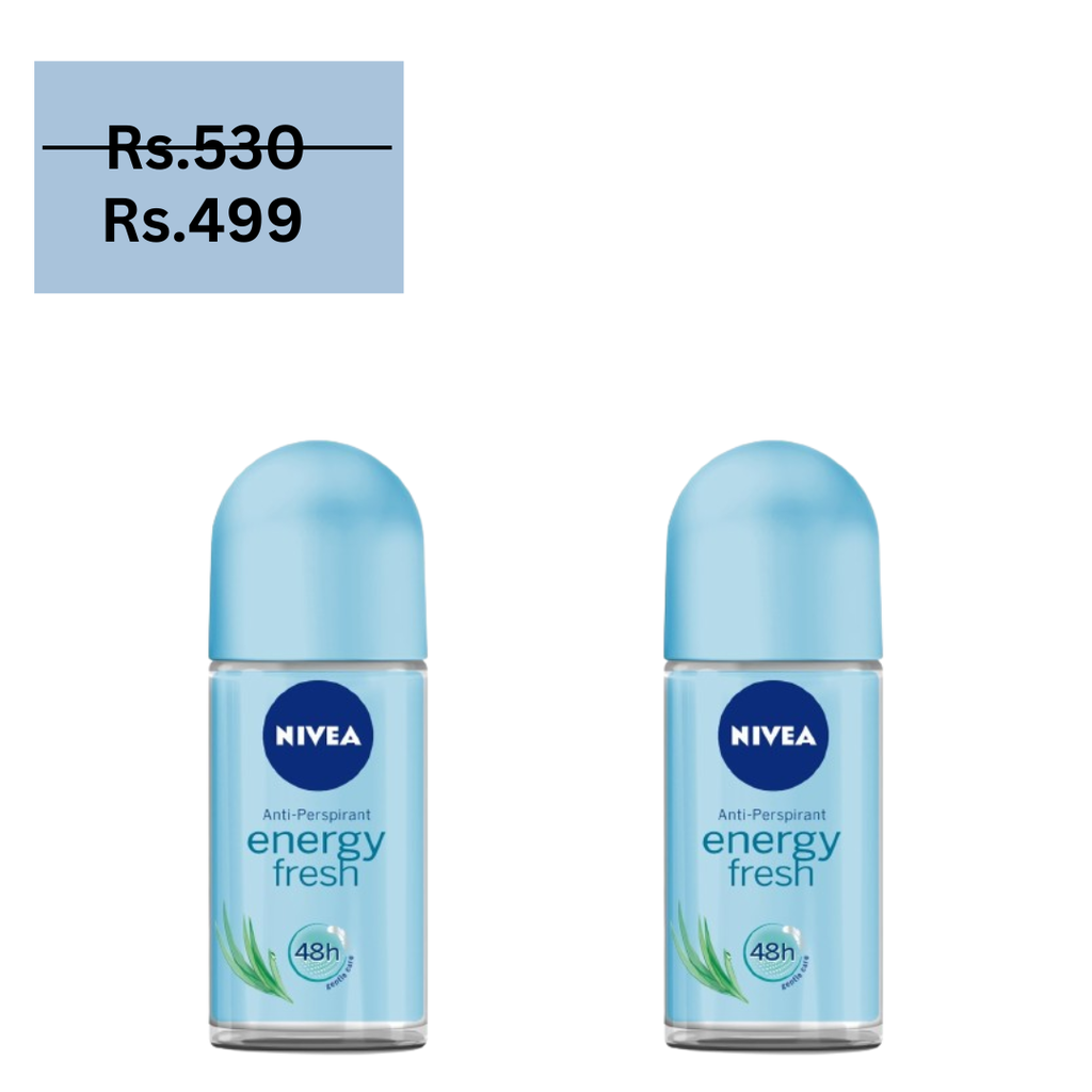 Nivea Deo Roll On Fresh Energy 50ml X 2 | Jeevee