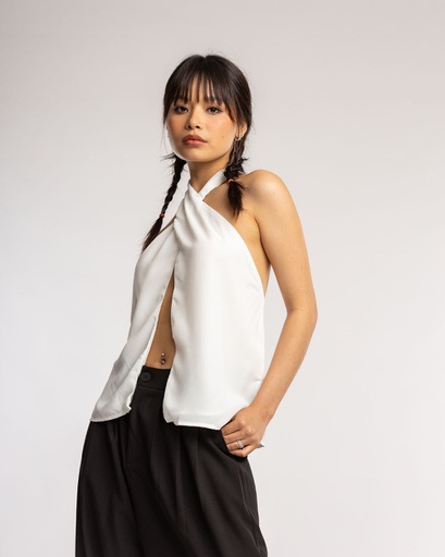 Salt Cross-neck Halter Top (m) | Jeevee