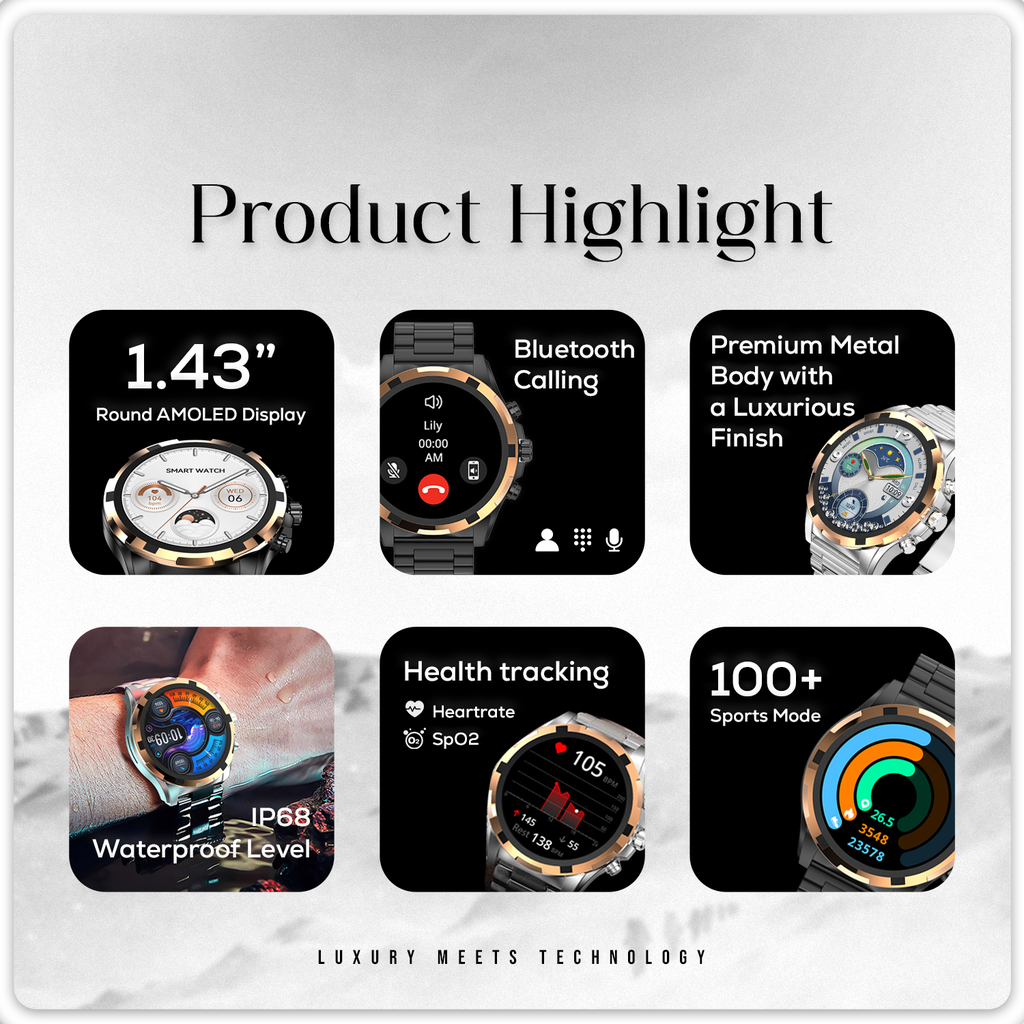 Ultima Magnum E-500 Smartwatch (royal Black) In Nepal Online | Jeevee
