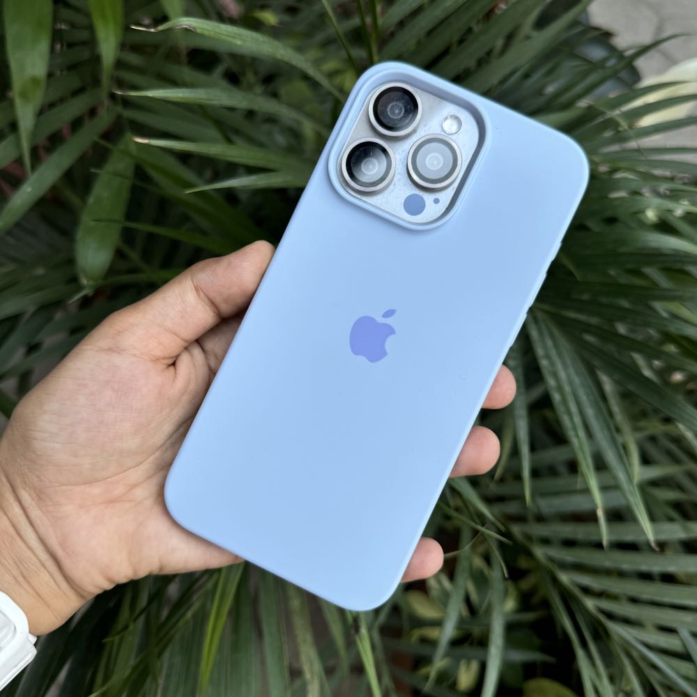 Premium Silicone Case For Iphone 12 Pro Max (light Blue) | Jeevee