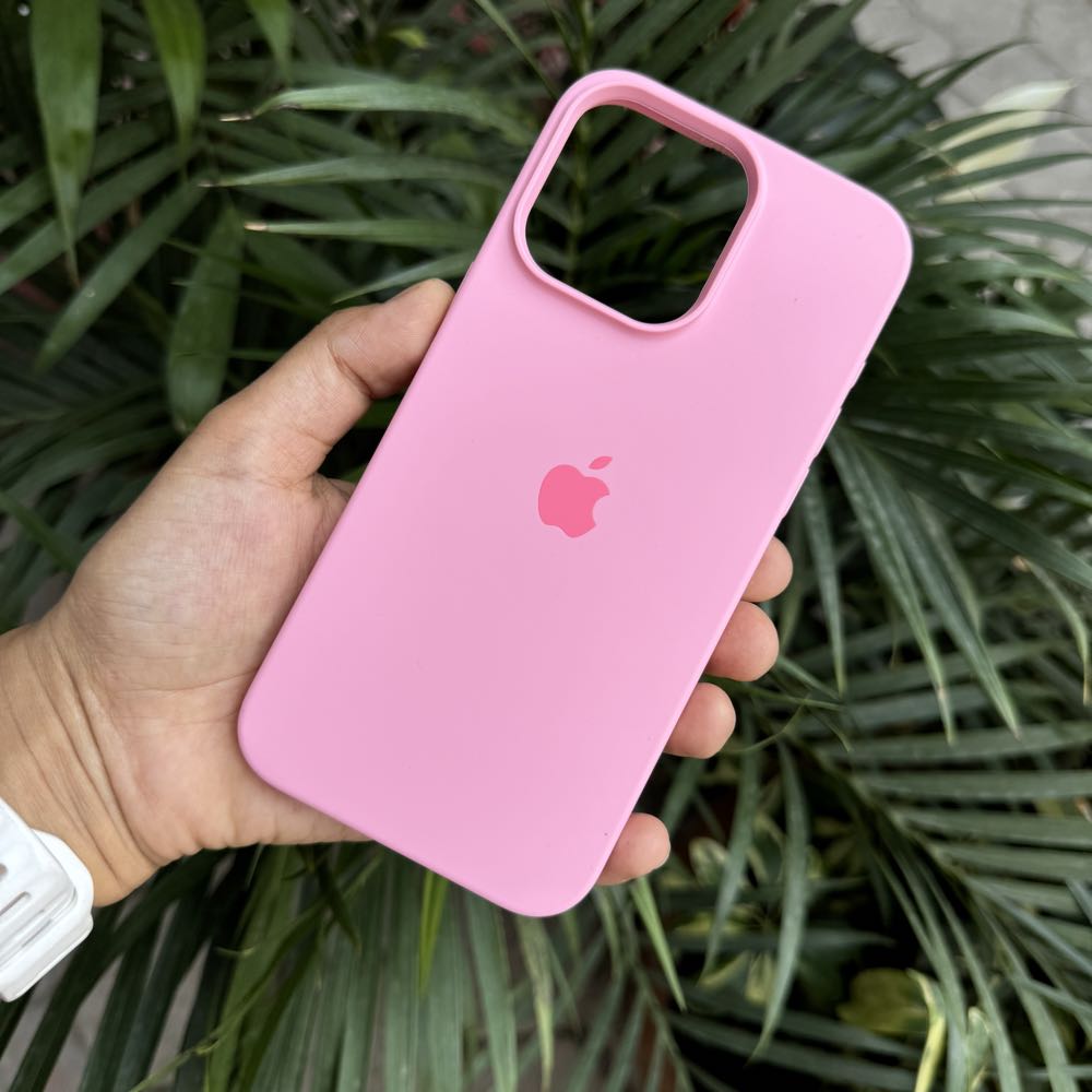 Premium Silicone Case For Iphone 14 (pink) | Jeevee