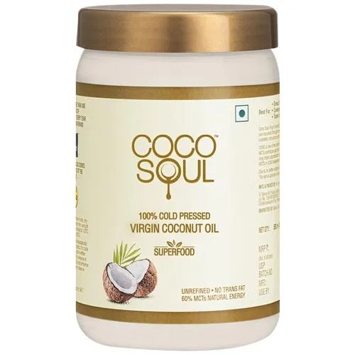 Coco Soul Cold Pressed Natural Virgin Coconut Oil, 500 Ml | Jeevee