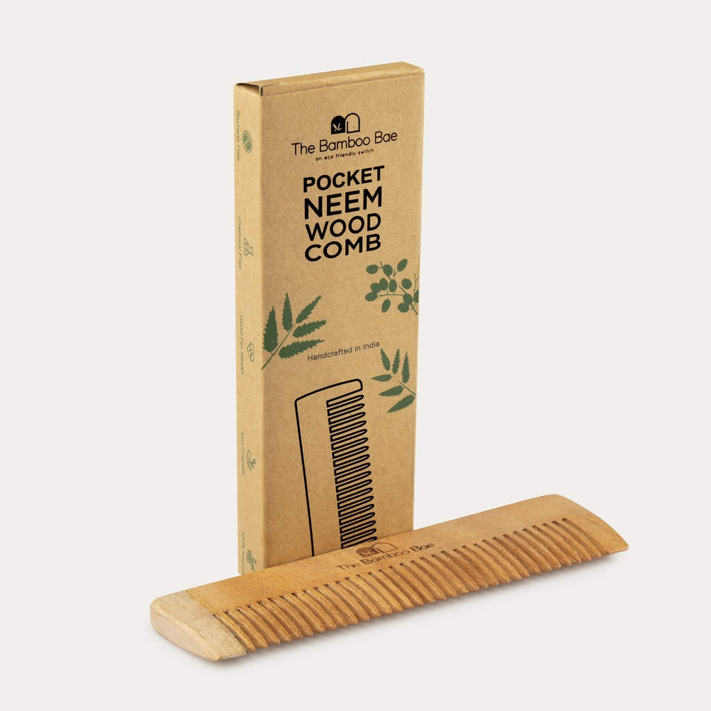 Bamboo Neem Pocket Comb | Jeevee