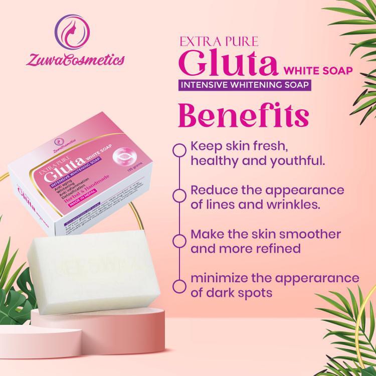 Zuwa Cosmetics Extra Pure Gluta White Soap- 135 Gm | Jeevee