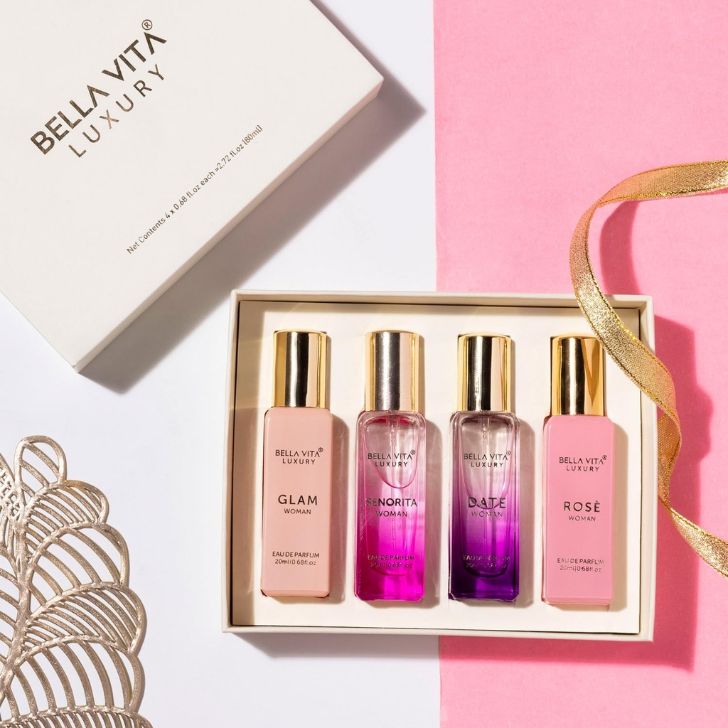 Bella Vita Perfume Gift Set For Her (4 X 20 Ml) | Jeevee