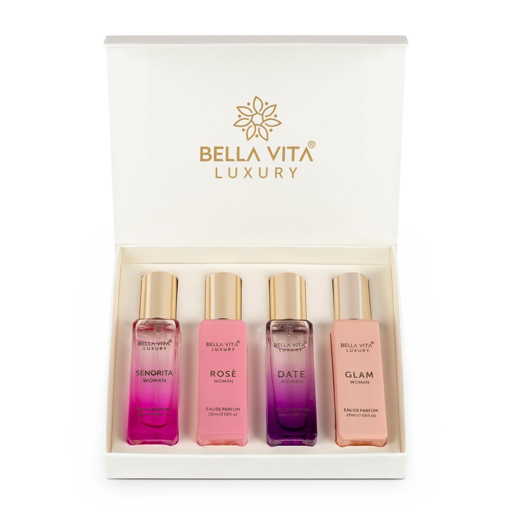 Bella Vita Perfume Gift Set For Her (4 X 20 Ml) | Jeevee