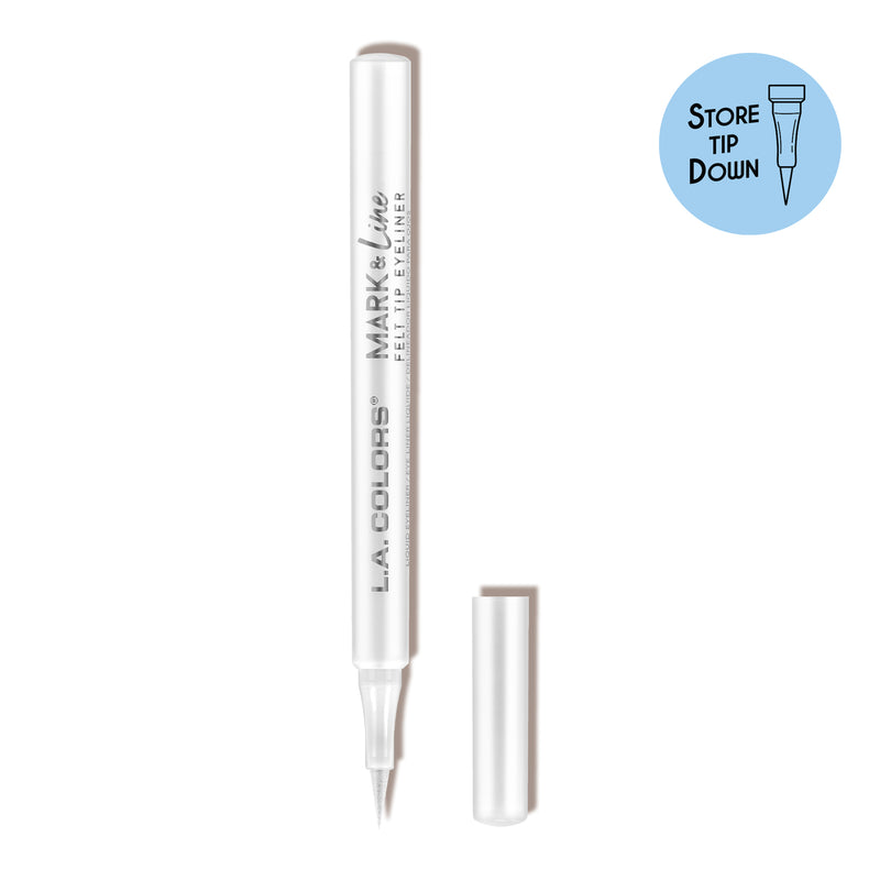 L.a. Colors Felt Tip Mark Eyeliner Cle 829 Snow White | Jeevee