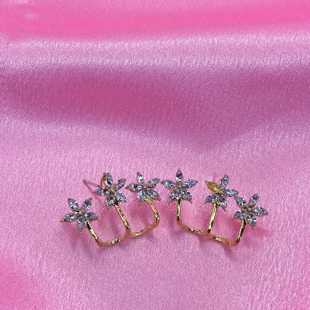 Pepper Three Flower Earring | Jeevee