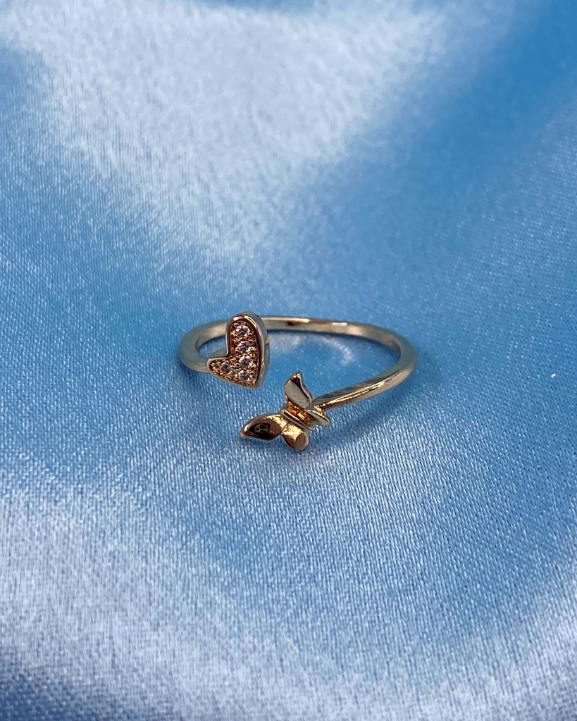 Pepper Butterfly Heart Ring | Jeevee