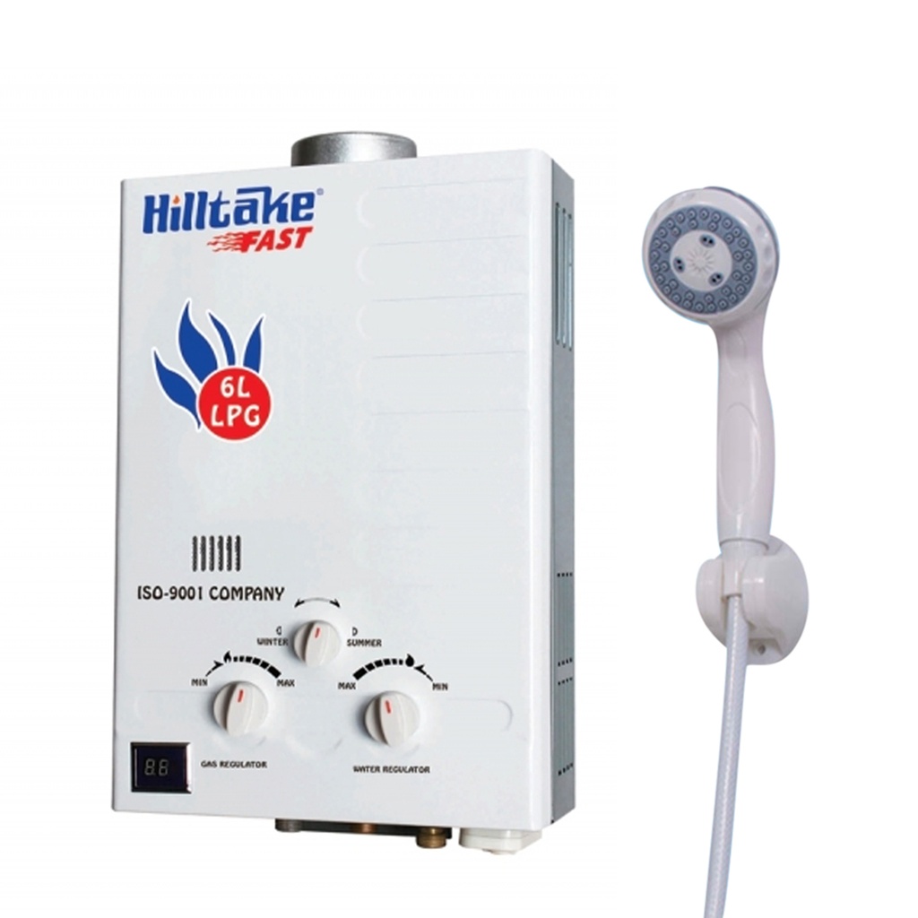 Hilltake 6 Ltrs Fast Gas Geyser 6n-18 Free Installation | Jeevee