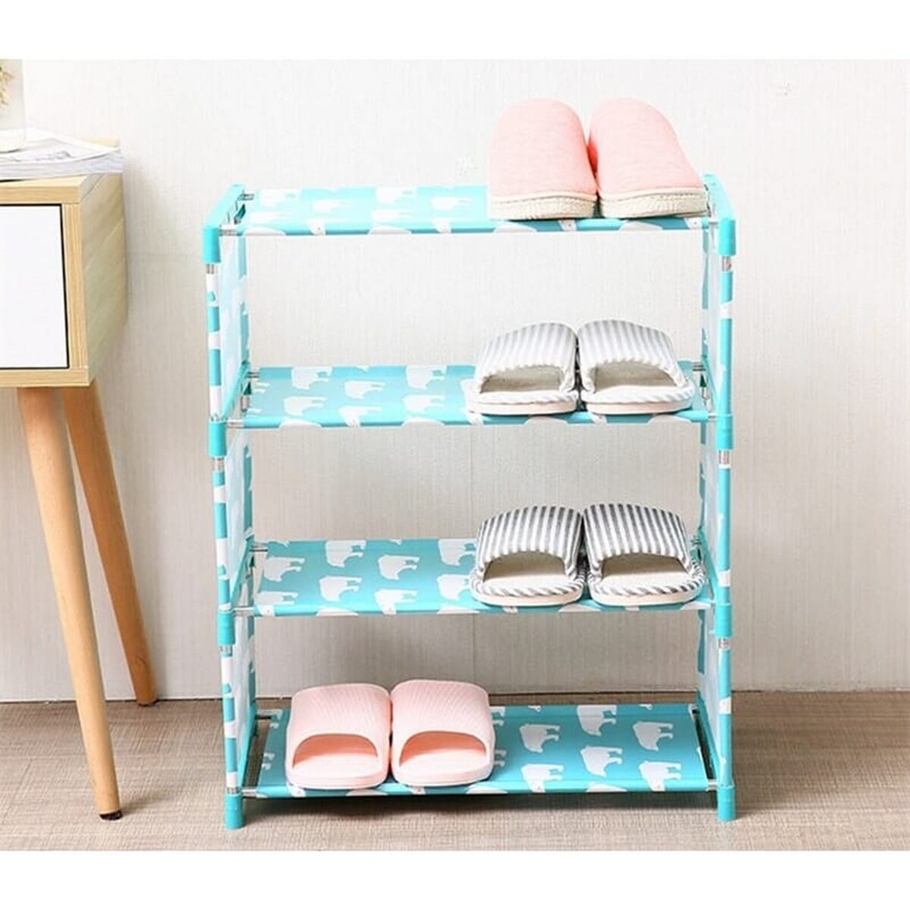 Cute 4 Layers Shoe Rack-blue (copy) | Jeevee
