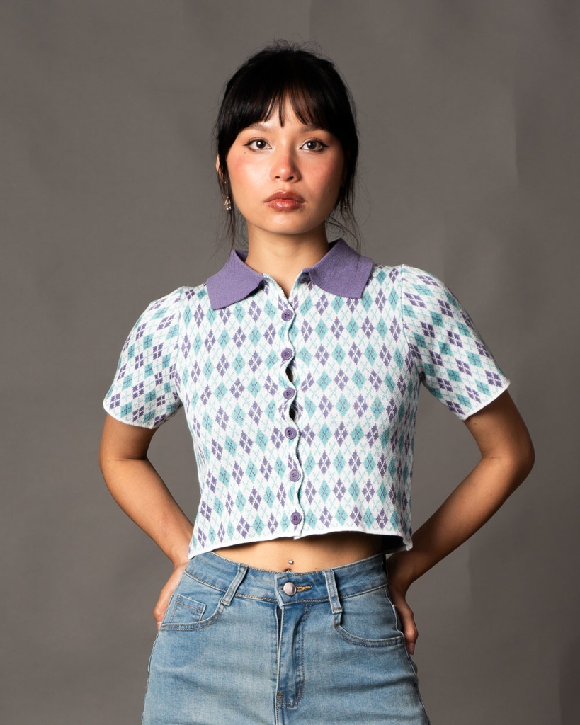 Wasabi Diamond Kawaii Top - Purple | Jeevee
