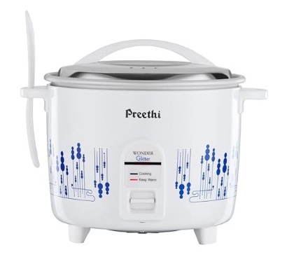 Preethi Glitter Electric Rice Cooker 2.2 Ltr Rc324 | Jeevee