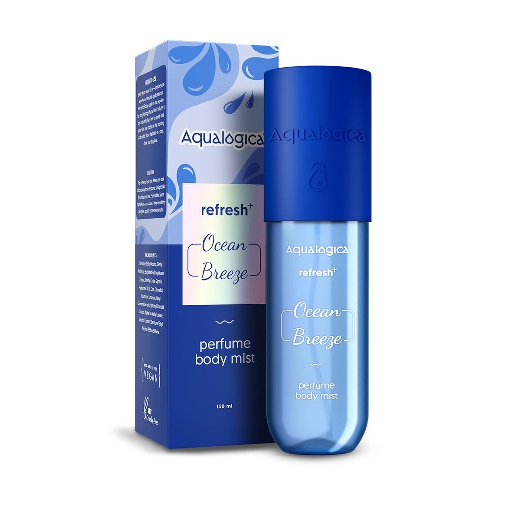 Aqualogica Refresh Body Mist- Ocean Breeze- 150ml | Jeevee