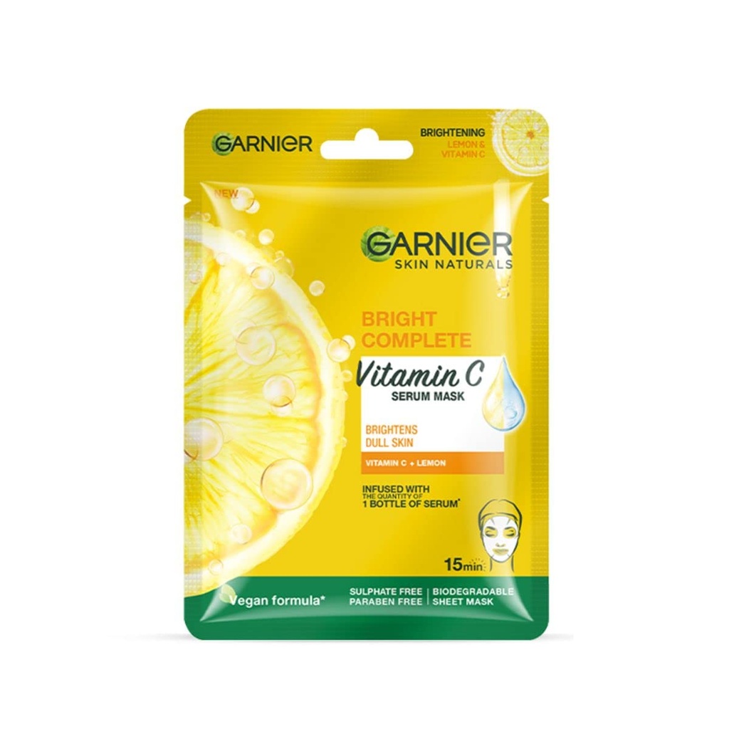Garnier Bright Complete Vitamin C Face Mask | Jeevee