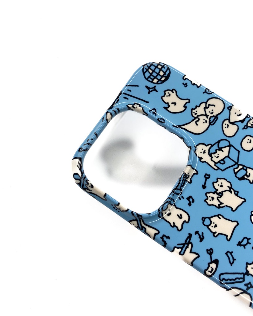 Pepper Blue Cute Animal Pattern Phonecase Iphone (16 Pro Max) | Jeevee