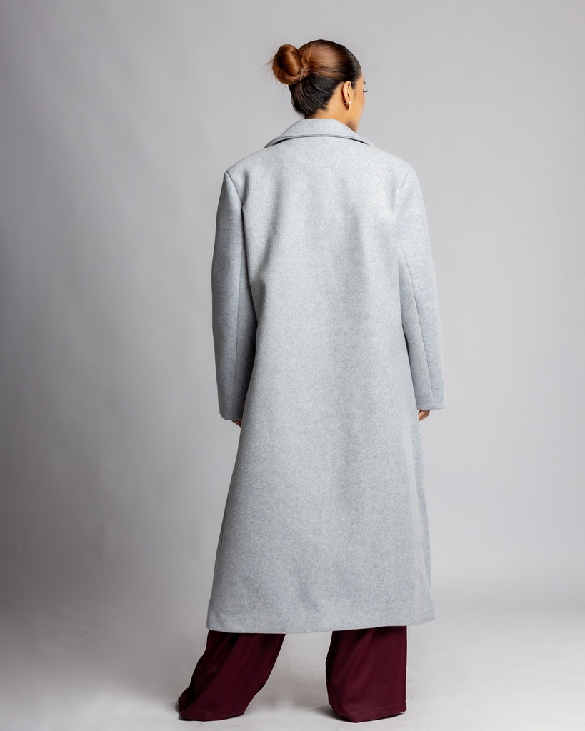 Salt Classic Single Faced Coat - Light Ash (s) | Jeevee