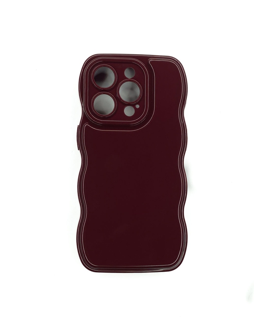 Pepper Red Phonecase With Wavy Border Iphone (16 Pro Max) | Jeevee