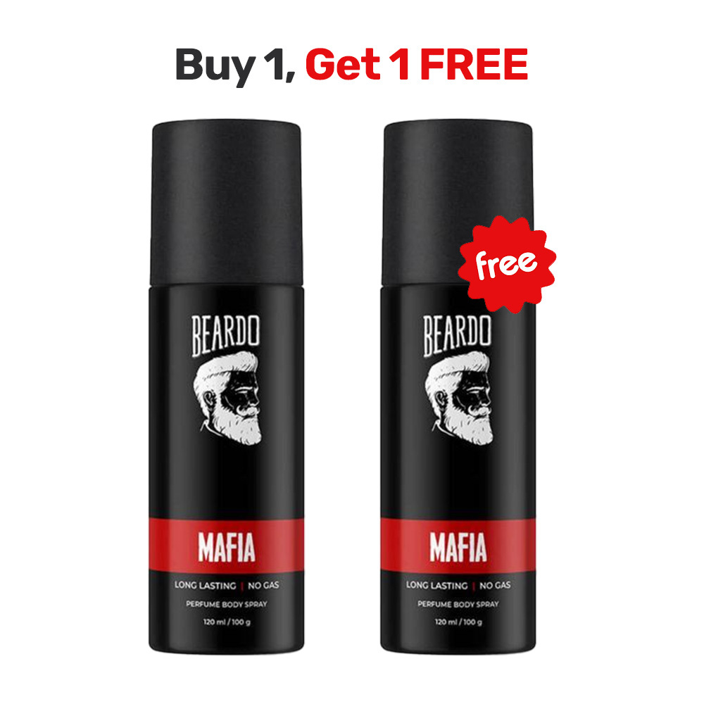 Beardo Mafia Perfume Body Spray- 120ml (buy 1 Get 1 Free) | Jeevee