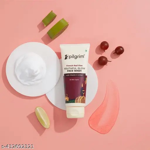 Pilgrim French Red Vine Youthful Glow Face Wash | Jeevee