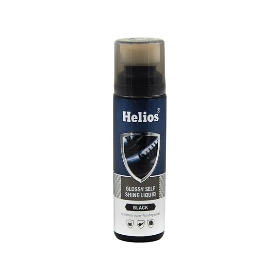 Helios Glossy Self Shine Liquid For All Leathers - 75 Ml(brown) | Jeevee