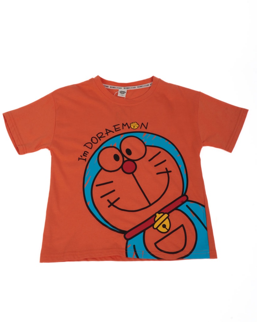 Jeevee Kids Doraemon T-shirt - Orange (120cm) | Jeevee