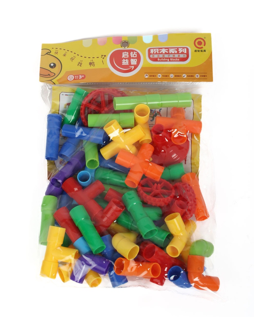 Jeevee Kids Diy Pipeline Building Block - Multicolor | Jeevee