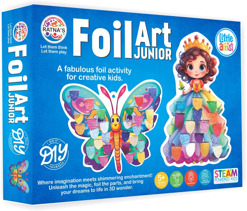 Ratna's Foil Art Junior Diy Fun Activity With Colourful Foil | Jeevee