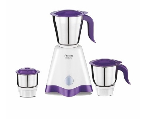 Preethi Crown Mg-205 Mixer Grinder, 500 Watt,3 Jars | Jeevee
