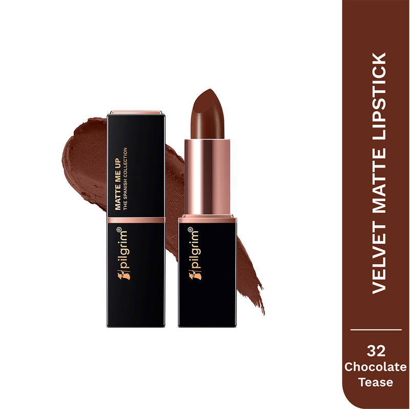 Pilgrim Bullet Lipstick Chocolate Tease - 4.2g | Jeevee