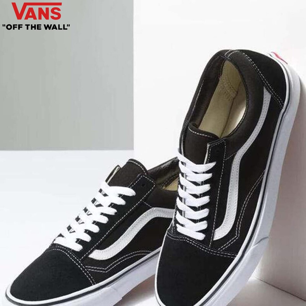 Vans Old Skool Lace Up Black Shoes For Unisex - 7201 (eu:40) | Jeevee