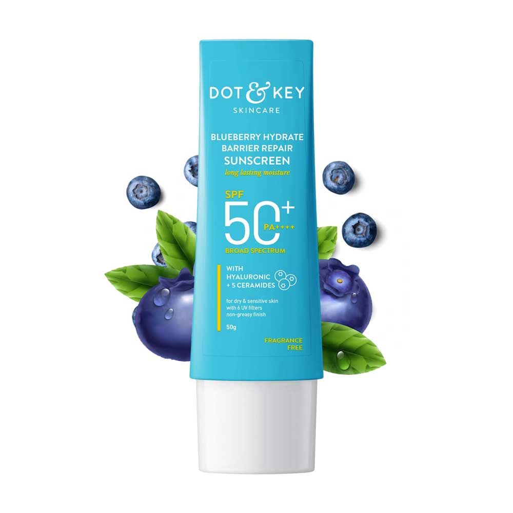 Dot& Key Blueberry Hydrate Barrier Spf 50+ Pa++++ Sunscreen 50g | Jeevee