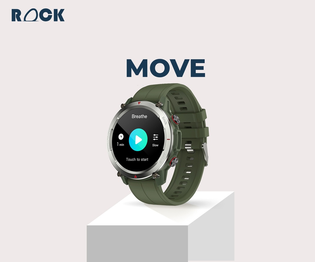 Rock Move Smartwatch (army Green) | Jeevee